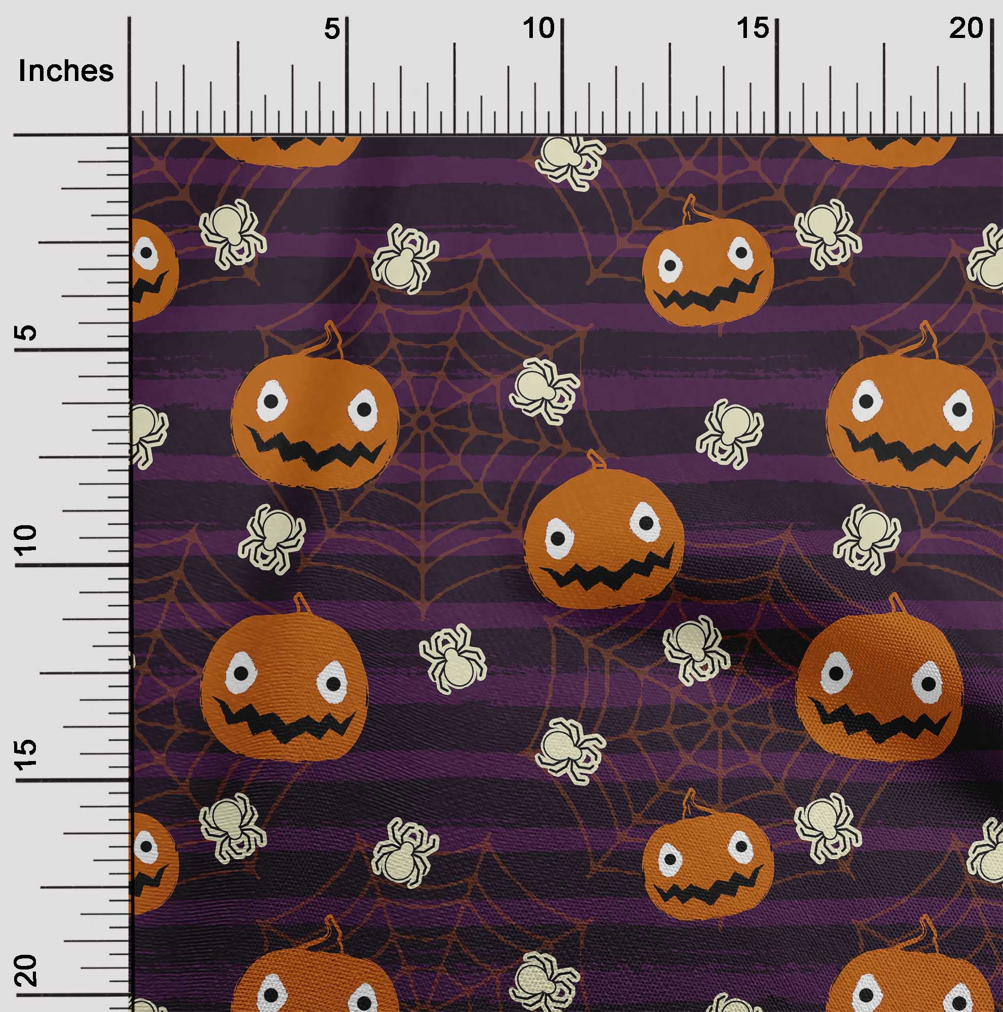 oneOone Cotton Cambric Purple Fabric Halloween Diy Clothing Quilting ...