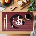 Circle Oil Word Cotton Linen Placemats Set of 1, Japanese Circle Oil ...