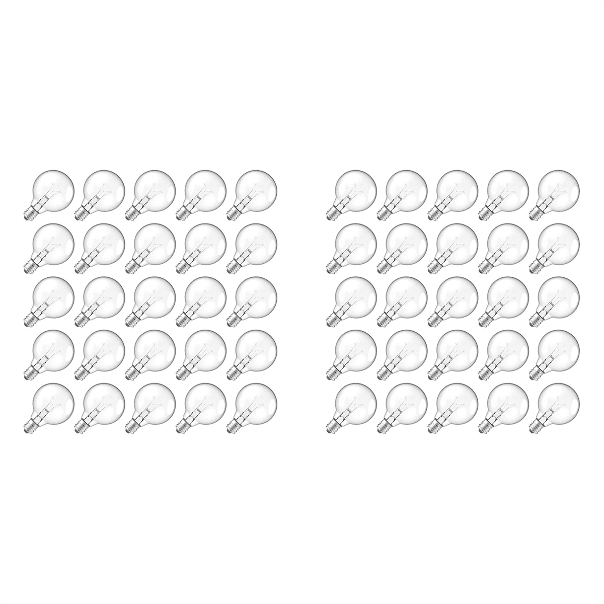 Click here for Unbranded 50pcs G40 Replacement Light Bulbs E12 Ca... prices