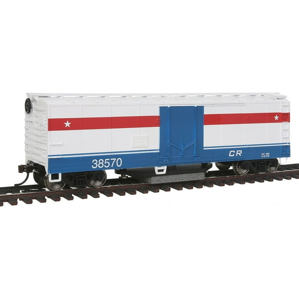 Walthers Trainline HO Scale 40' Box Car Track Cleaner Conrail/CR-Red ...