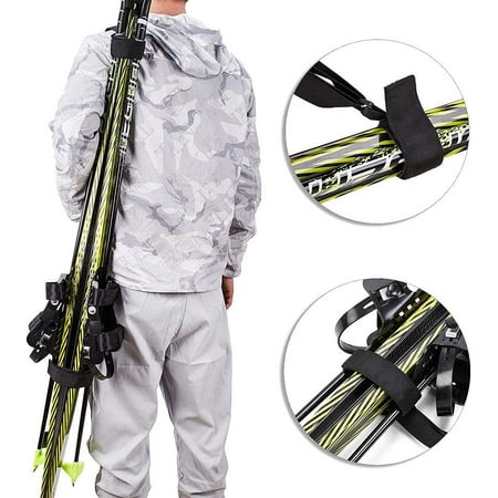 Ski Tote Skis Poles Backpack Carrier Ski Pole Carry Sling Strap Ski ...