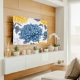 Blue Yellow Floral Spring TV Dust Cover,Stretchable TV Screen Desktop ...