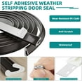 2Pcs×26 Ft V-Shape Thin Weather Stripping Door Seal Strip for Doors ...