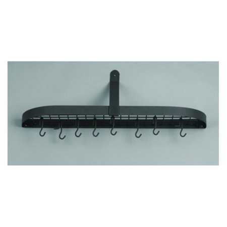 Satin Nickel Wall-Mount Pot Rack with Grid & 12 Hooks - Walmart.com ...