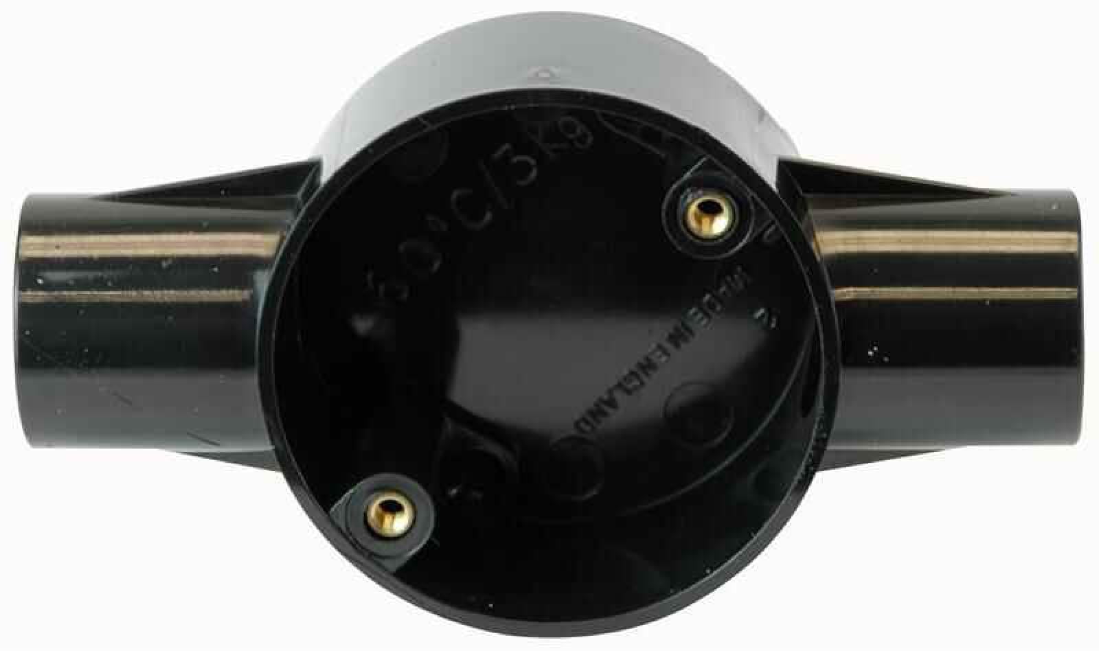 PRO POWER - 2-Way Through Box - 25mm System - Black - Walmart.com