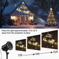 3D Dynamic Christmas Projector Lights Outdoor Indoor-2025 Upgrade Santa ...