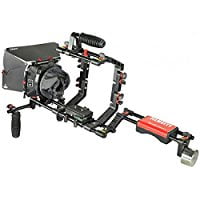 FILMCITY DSLR Shoulder Rig FC-02 Kit with Camera Cage & Matte box ...