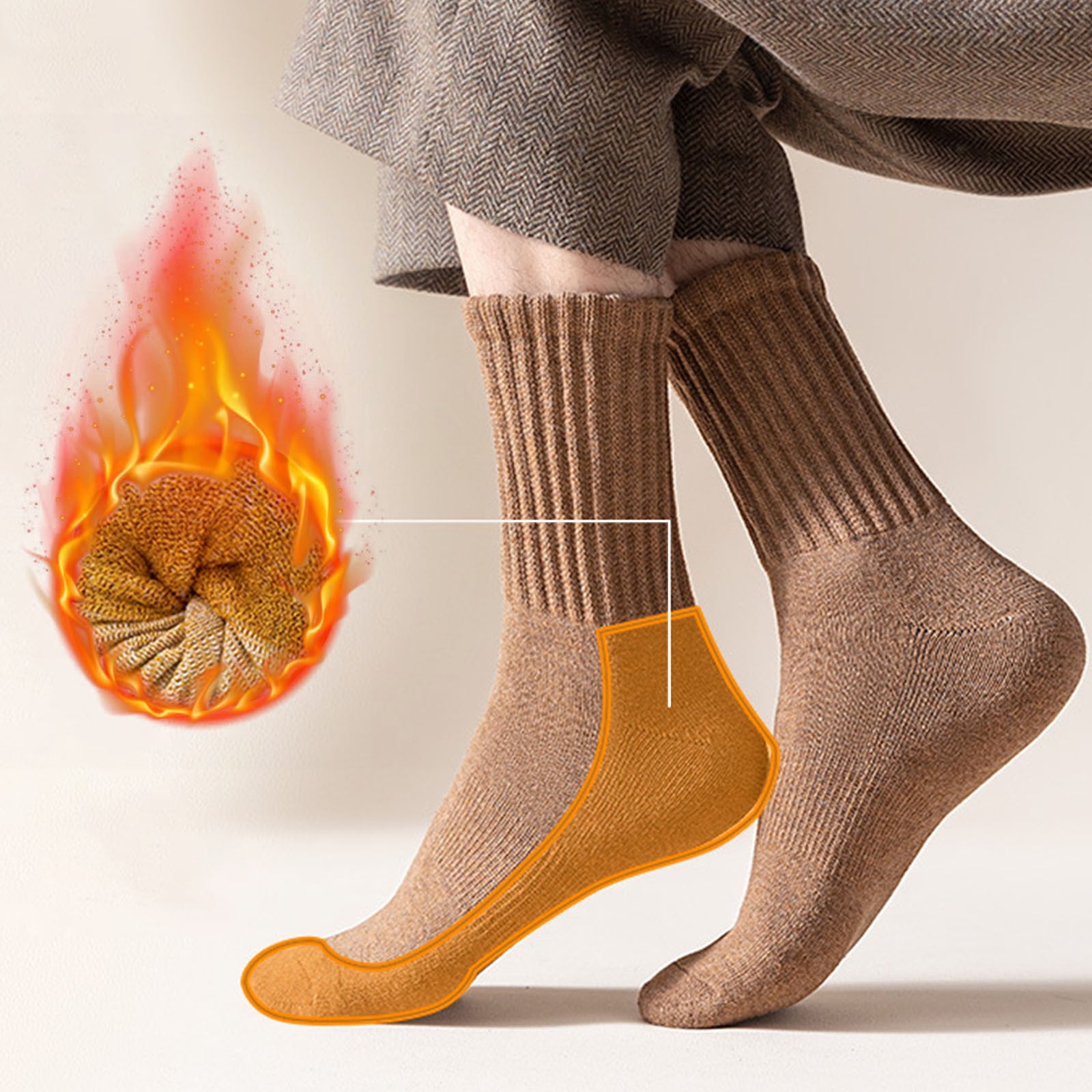 Click here for Edhitnr Non-Binding Thermal Winter Socks  Extra Wi... prices