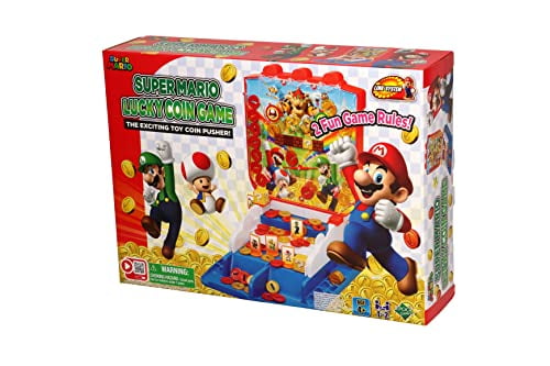 EPOCH Games Super Mario Lucky Coin Game, Tabletop Skill and Action Game ...