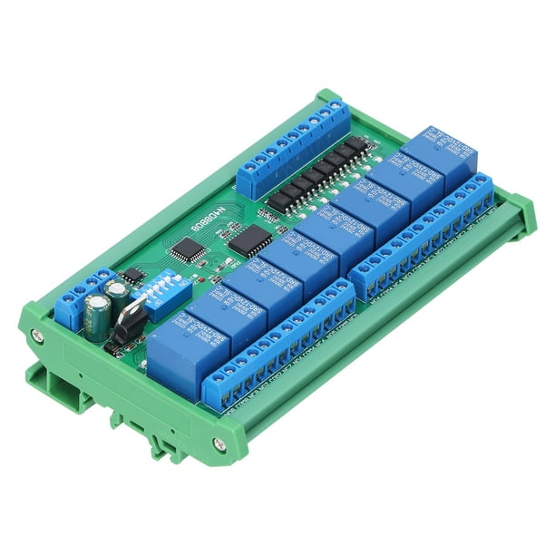 Din35 Rail Board 6 Working Modes Rs485 Relay Module 8 Input 8 Output Safe 12v For 64 Devices In
