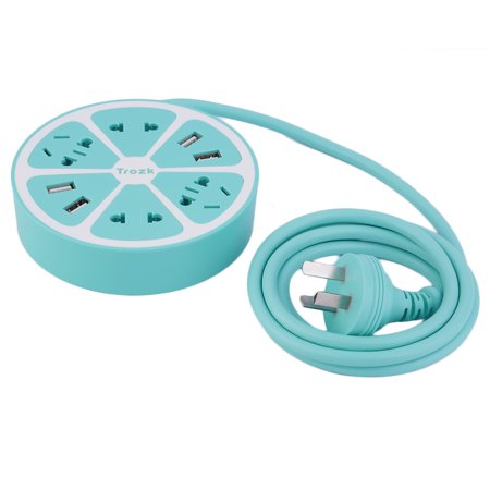 4-USB Multifunctional Lemon Plug Strip Universal Smart Charging Socket ...