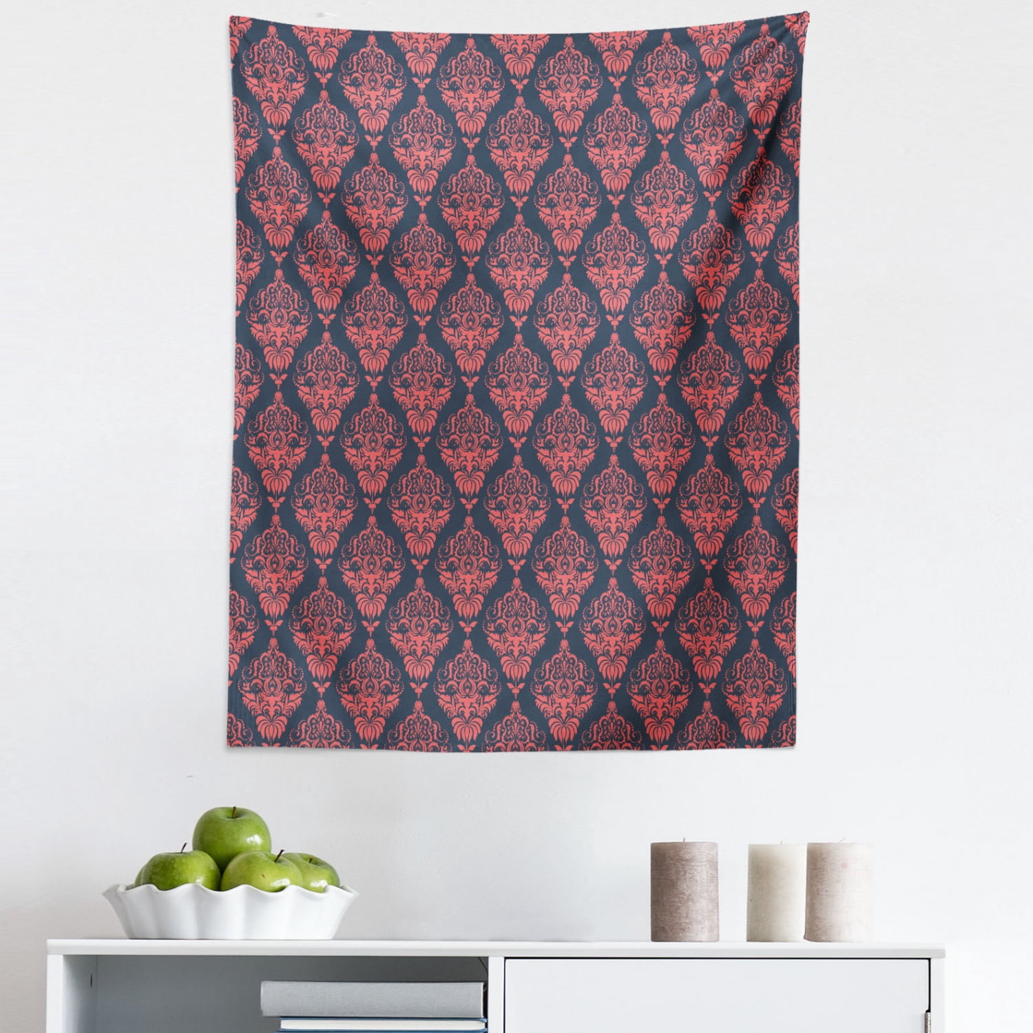 Retro Tapestry, Shabby Baroque Damask with Rococo Effects Feminine ...