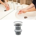 Bathroom Basin Sink Drainer Bounce Type Sink Drain Stopper Push Button ...