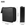 TSV Portable 40-Disc CD/DVD Storage Case Organizer with Zipper Closure ...