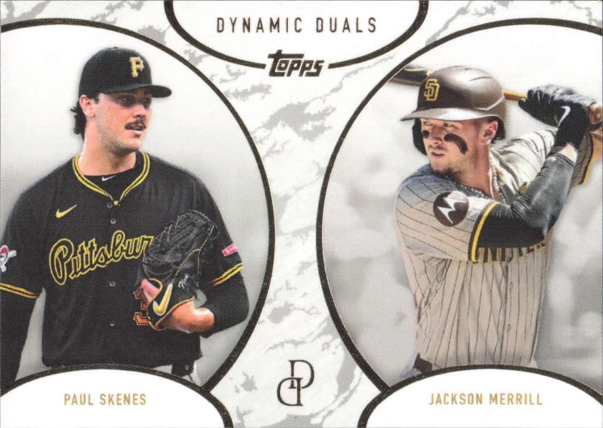 2025 TOPPS DYNAMIC DUALS #38 PAUL SKENES/JACKSON MERRILL PITTSBURGH ...
