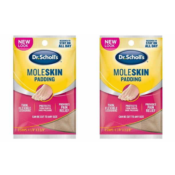 Dr. Scholl's Moleskin Plus (6 strips) by Dr. Scholl's - Walmart.com