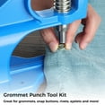 Hand Press Grommet Eyelet Puncher, Heavy Duty Hand Press Eyelet Grommet ...