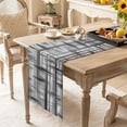 Black Weave Mesh Dining Table Runner, Modern Minimalist Abstract ...