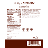 Monin Green Mint Syrup, Bold Peppermint Flavor, 750 ml, Perfect for ...