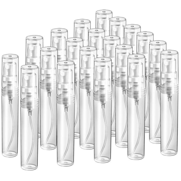 20 Uds Mini botellas de Spray botellas de plástico de 5ml, botellas de Perfume recargables ...