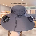 Solar Powered Fan Hat with Dual Cooling Fans and USB Charging ...
