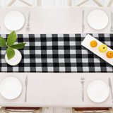 GXXGREAT Black And White Checkered Table Flag Christmas Table Flag ...