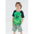 Minecraft Creeper T-Shirt and French Terry Shorts Outfit Set Little Kid ...