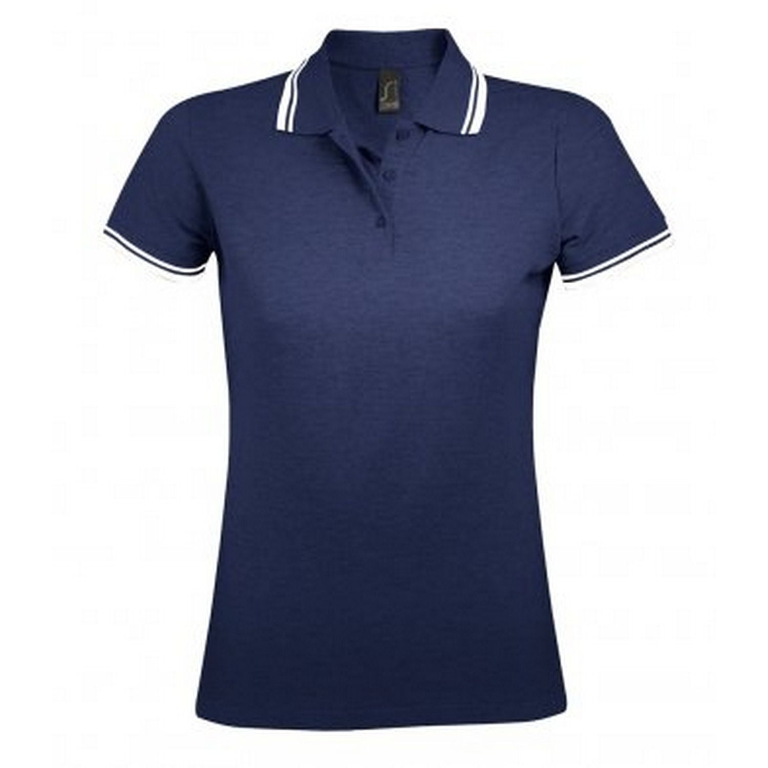 Click here for Sols Sols Womens Pasadena Tipped Short Sleeve Piqu... prices