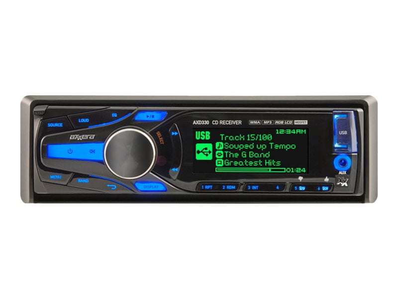 Dual Axxera AXD330 - Car - CD receiver - in-dash - Single-DIN - 60 ...