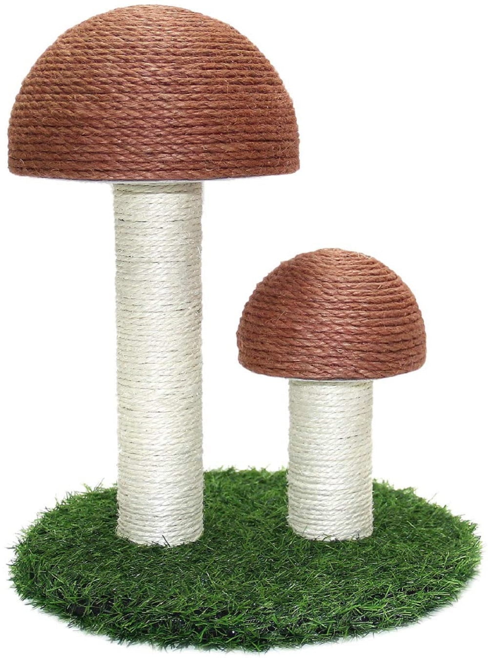 Lovely Caves 14.2-in Mushroom Cat Scratching Post with Sisal Covered ...