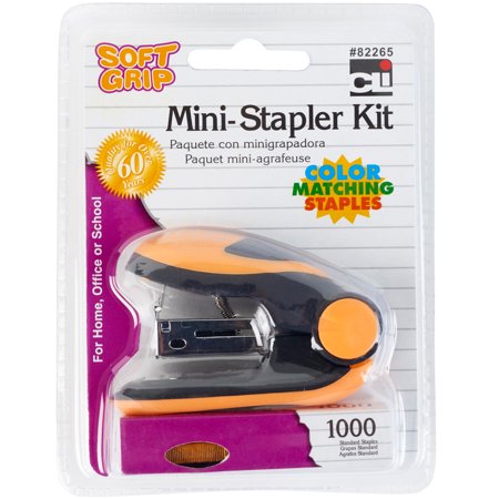 Cushion Grip Mini Stapler With 1,000 Matching Staplers-Orange - Walmart.ca