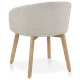 Bouclair Oatmeal Fabric and Wood Dining Chair - Walmart.ca