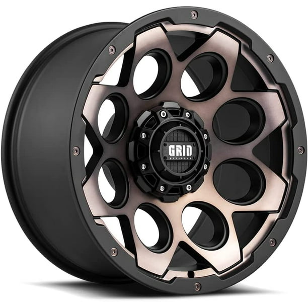 Grid Off-Road GD08 Custom Wheel for 20x10 inch Metallic Dust w/ Matte ...