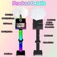 15.6 inch Photo Booth Machine with Soft-Light Umbrella Selfie Portable ...