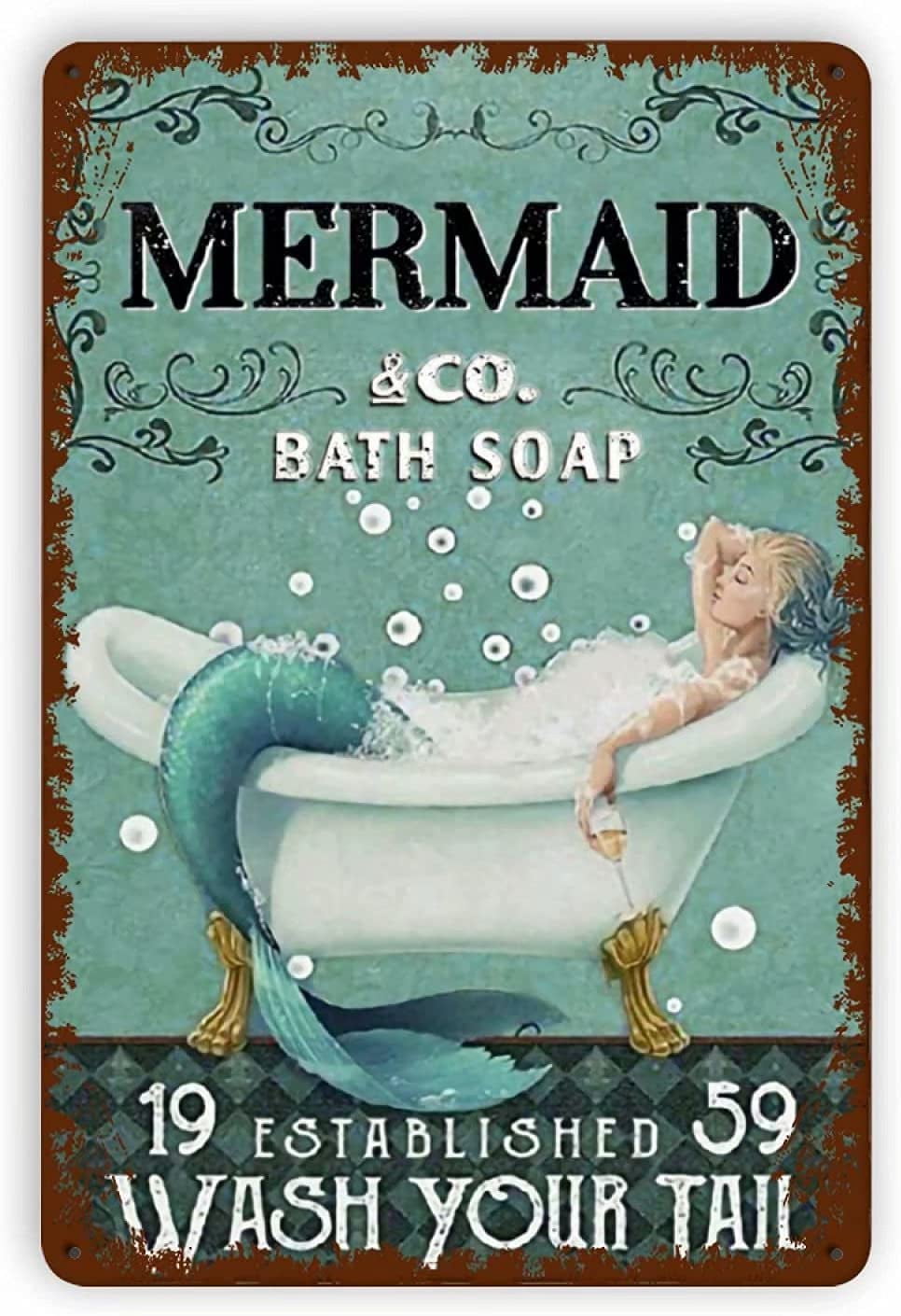 Vintage Mermaid Signs