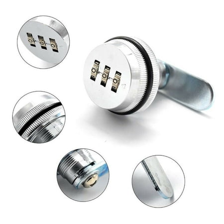 3 Digital Combination Lock Box Mail Post New Alloy Zinc Locker Cabinet ...