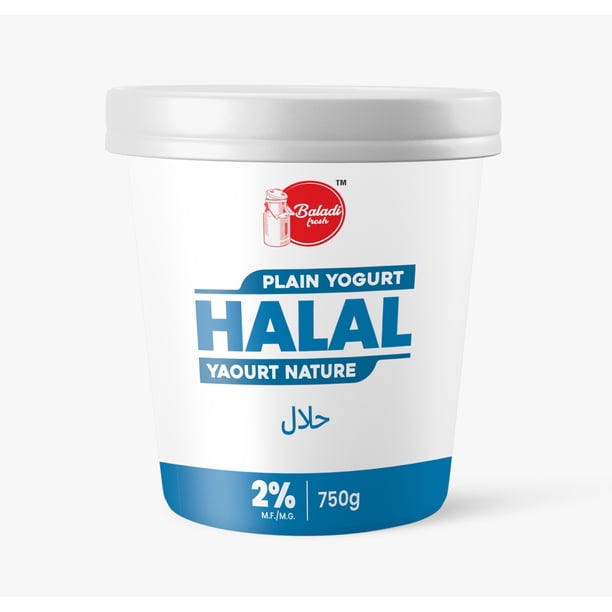Baladi Fresh Yogurt Plain 2% Baladi Fresh Halal Yogurt Plain 2% ...