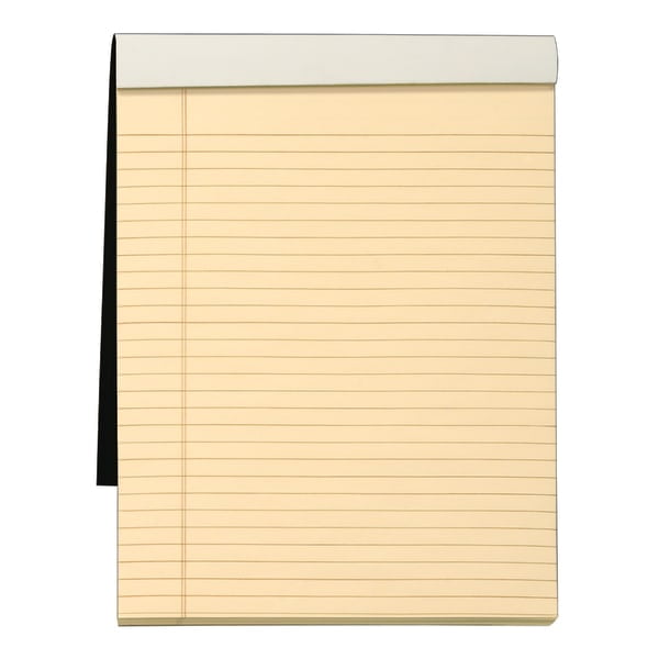 TOPS™ Docket Gold™ Premium Writing Pad, 8 1/2" x 11 3/4", Legal Ruled ...