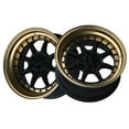 XXR 002.5 15x8 4x100/4x114.3 0et Flat Black / Bronze Lip Wheel ...