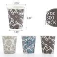 300 Pack 5 oz Mini Paper Cups Disposable Small Cups for Bathroom ...