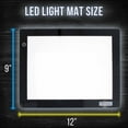 "Lightmaster Ultra-Thin 9"" x 12"" LED Light Box with USB Power Adapter ...
