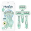 Schick Intuition Sensitive Care Womens Disposable Razors, 4 Blade, 3 Ct ...