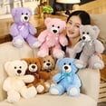 35CM Cute Colorful Bow Tie Bear Doll Plush Toy Hug Bear Doll Children ...