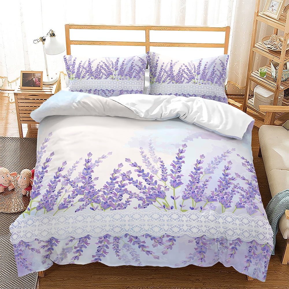 3D Floral Print Flowers Pattern Bedding Bed Set 3-Piece Comfy Rose ...
