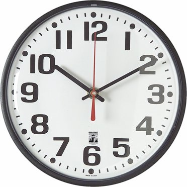 SKILCRAFT, NSN3897944, Slimline Round Wall Clock, 1 - Walmart.com