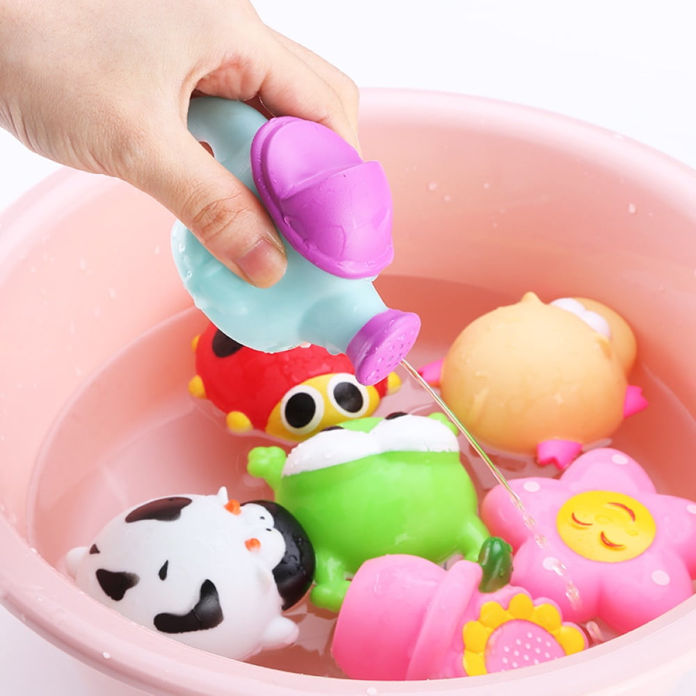 Cheers 7Pcs Baby Cartoon Shower Bath Toy,Non-toxic, Cute Shape, Bright ...