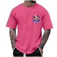Fnnxeal Men's XL Retro Tropical T-Shirt - Watermelon Red, 80s Vintage ...