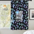 Butterfly and Blue Purple Black Pattern Blackout Curtains,Triple Weaved ...
