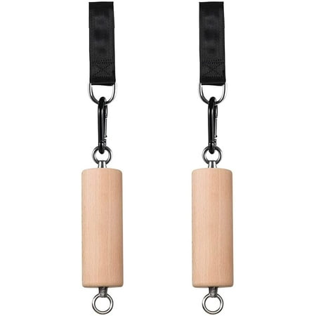 Wooden Pull Up Climbing Hold Grips - 1 Pair Hand Grips Strengthener ...