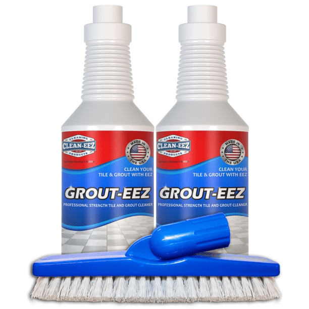 Grout-eez 2 Bottle Kit With FREE Stand Up Grout Brush 32oz - Walmart.com